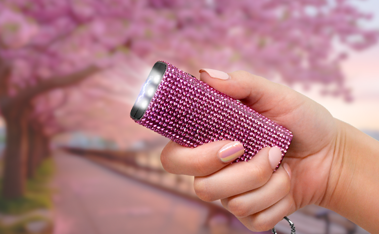 Buy Stun Gun with Stylish Rhinestone Design online | Guard Dog Security